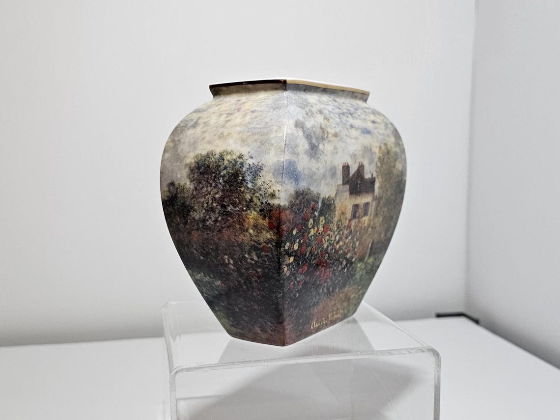 Claude Monet GOEBEL Porcelain Vase Artis Orbis Collection 2000s ...