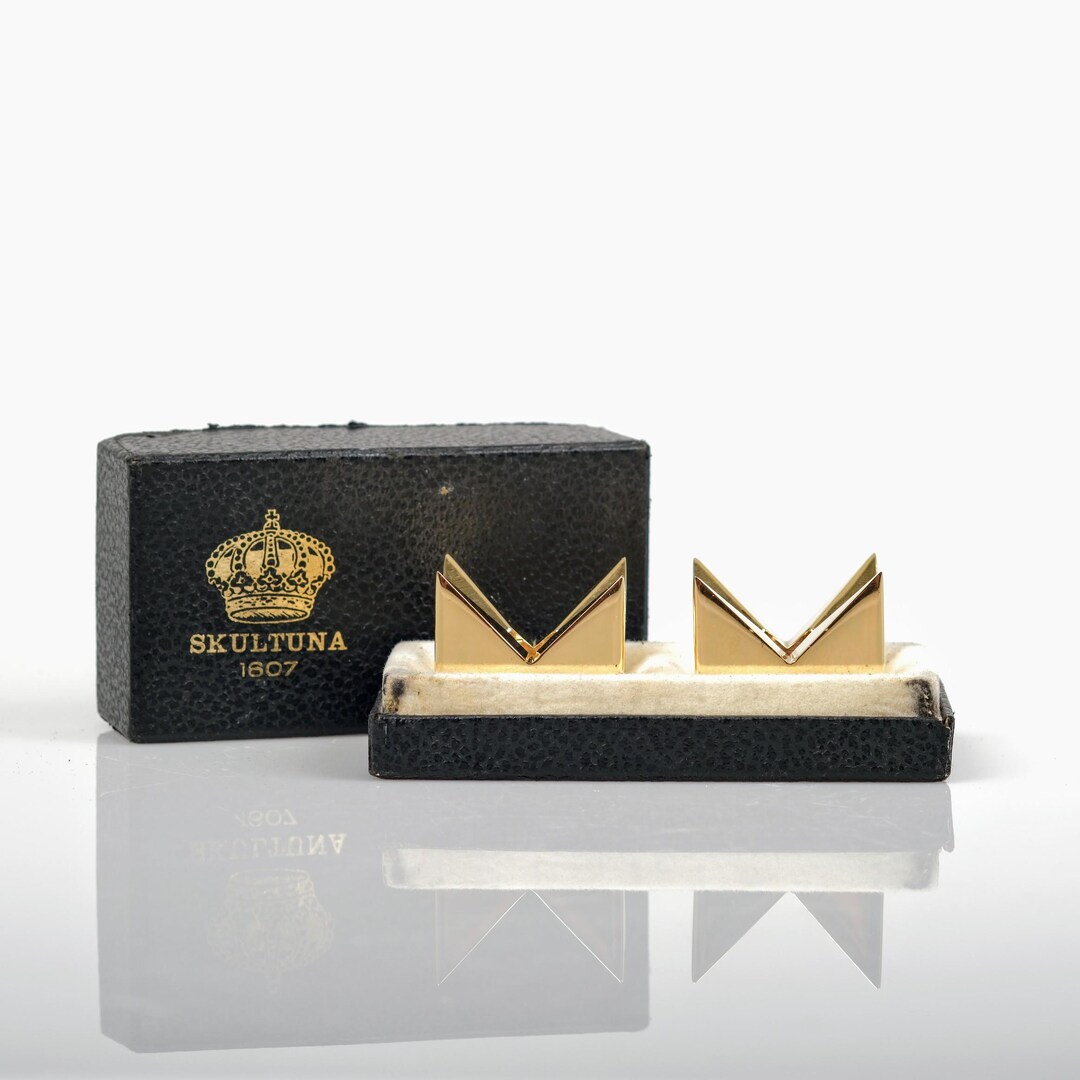 Skultuna Brass Candlesticks KRONAN 'the Crown' by Pierre Forssell ...