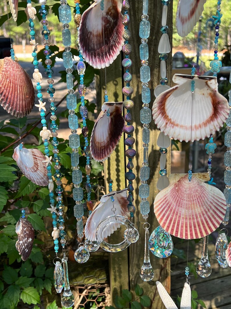 Sea Shell Bohemian Sun Catcher 28x28 - Etsy