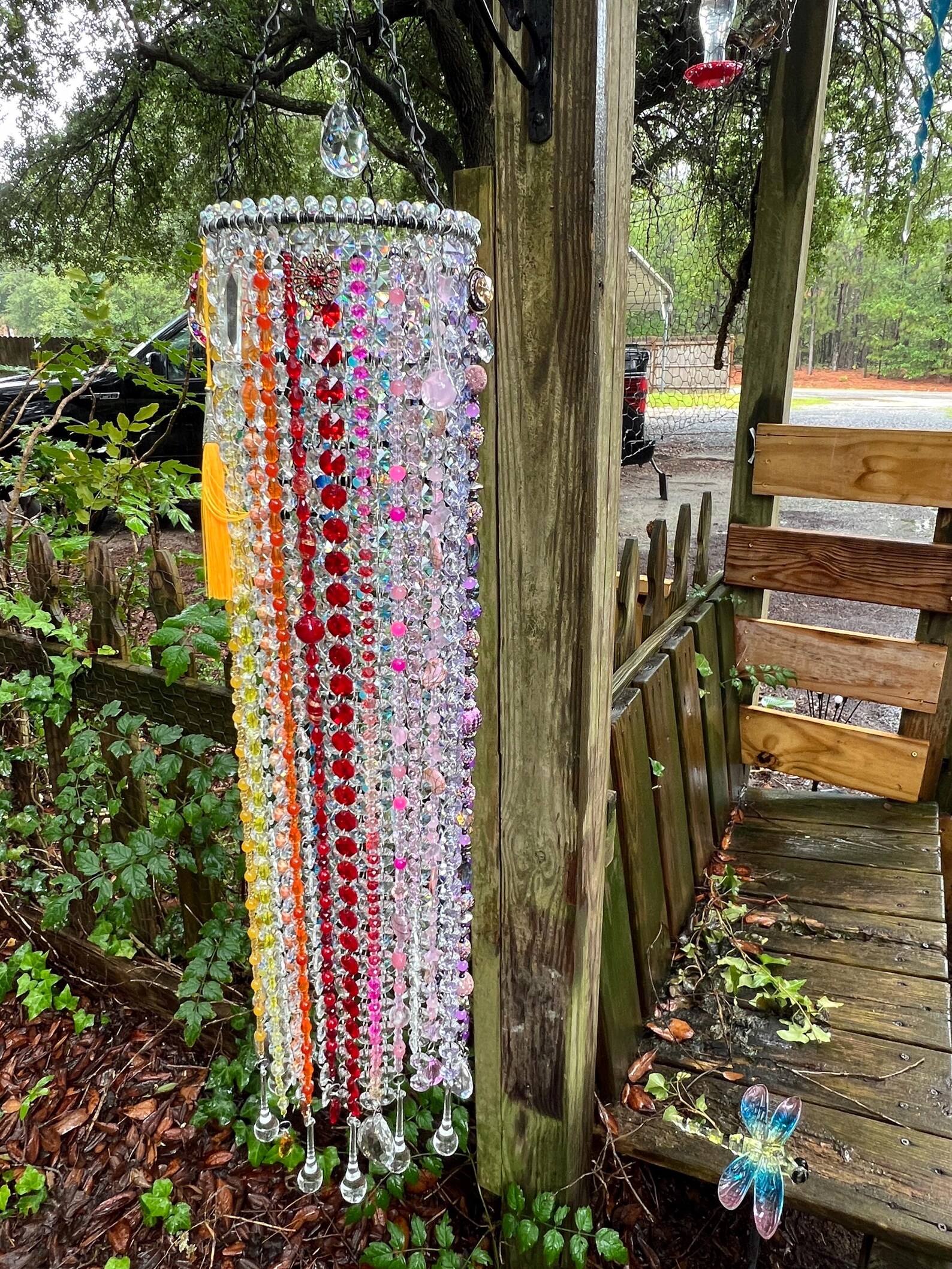 Crystal Chandelier Sun Catcher 27x7 - Etsy