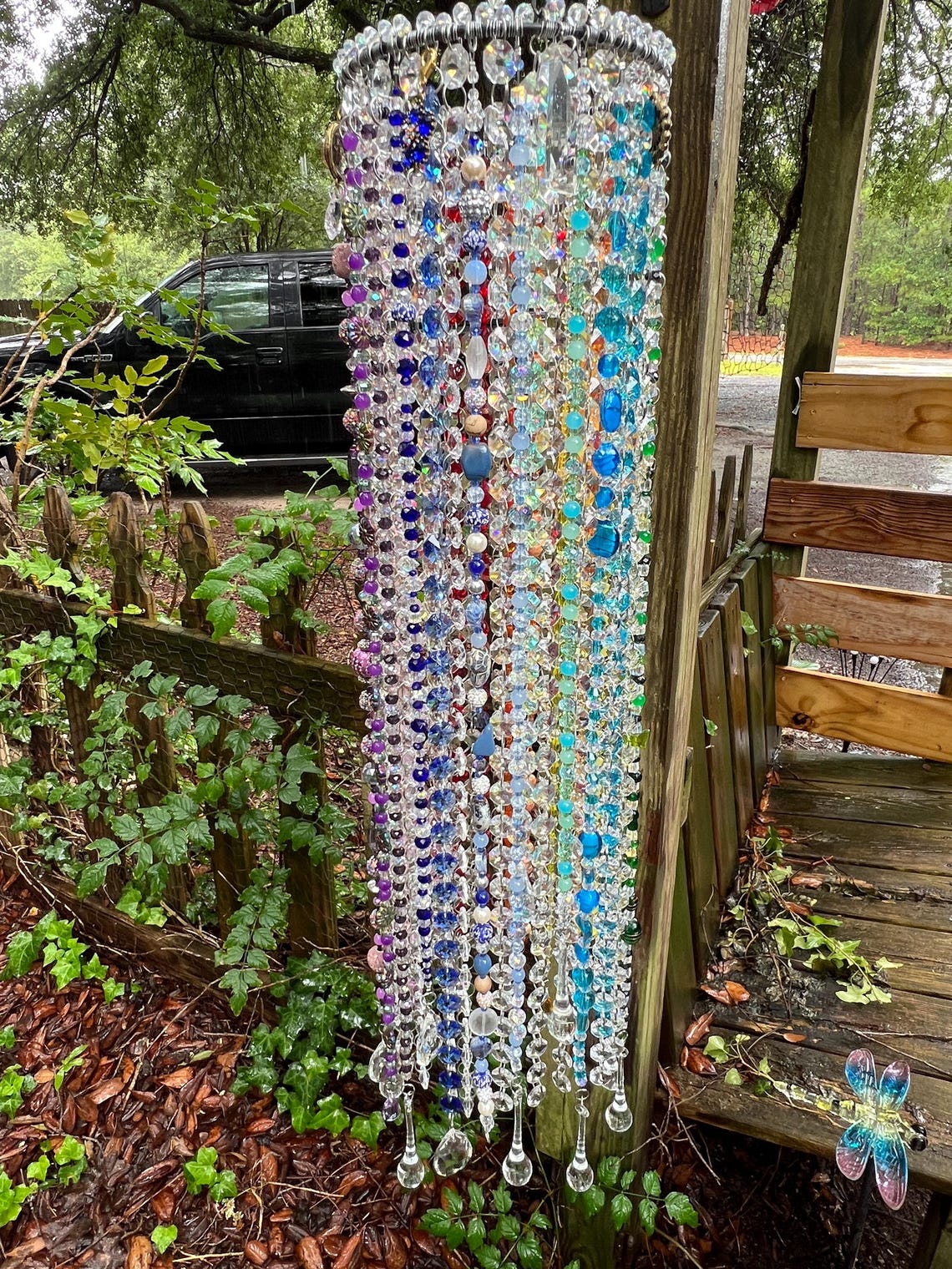 Crystal Chandelier Sun Catcher 27x7 - Etsy