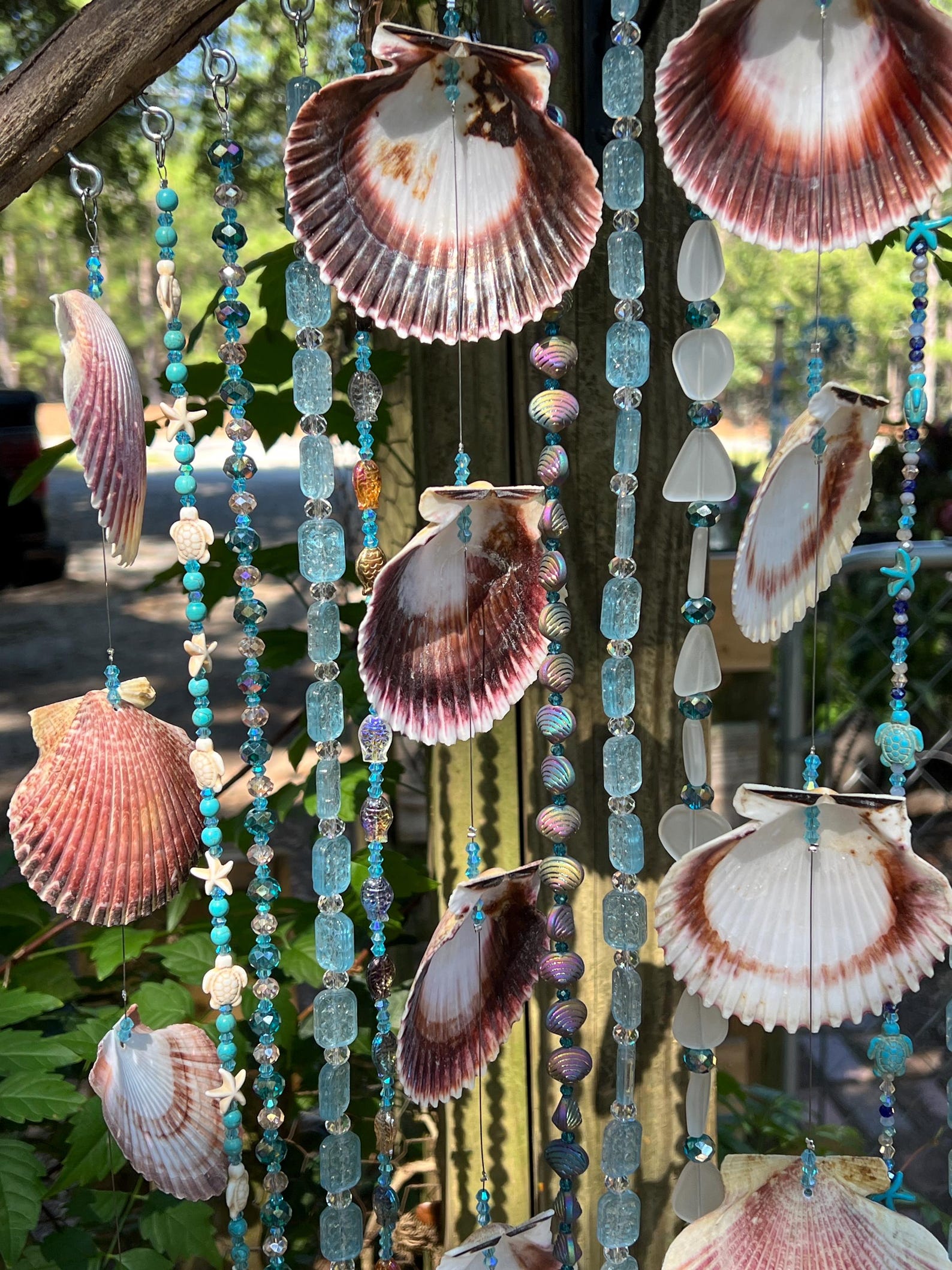 Sea Shell Bohemian Sun Catcher 28x28 - Etsy