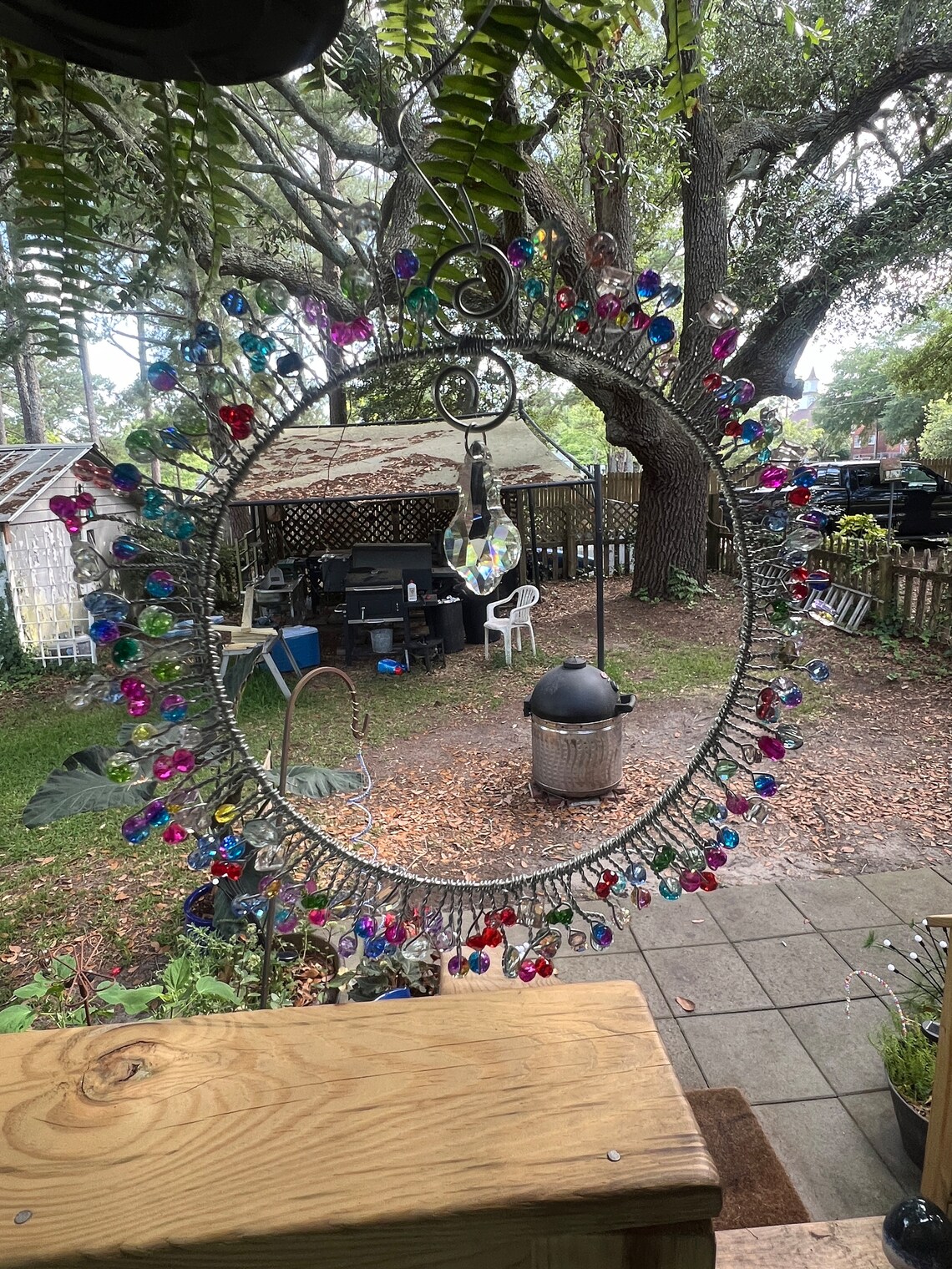 Colorful Glass Beaded Sun Catcher With Crystal - Etsy Canada