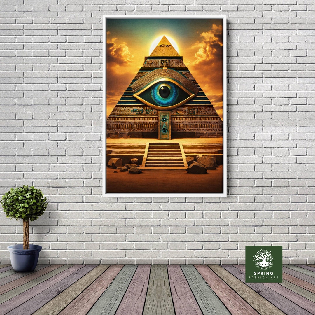 Pyramids of Egypt Trendy Art Canvas, Architecture of Egypt Modern Art ...