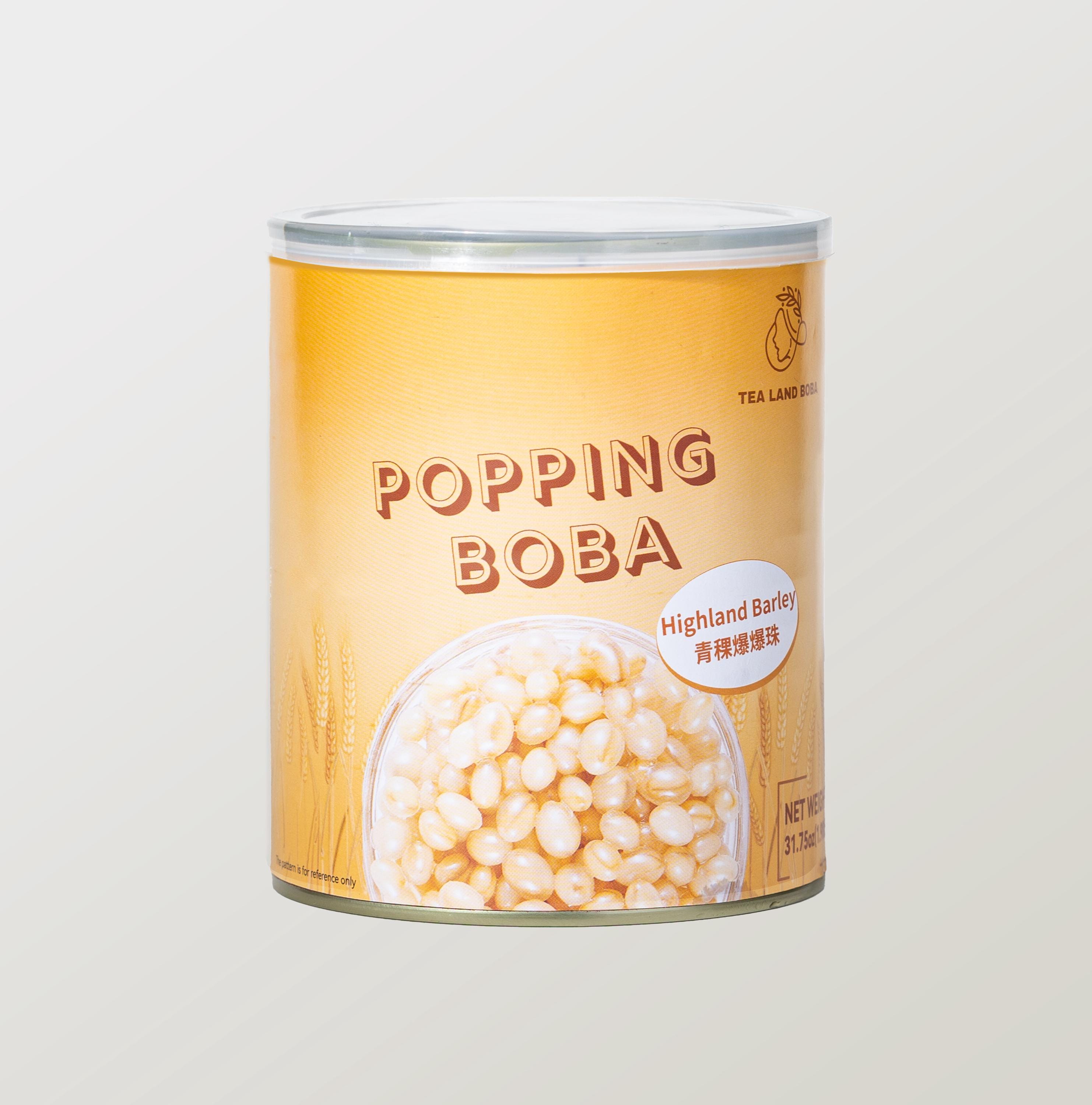 Tea Land Boba Highland Barley Popping Boba 1.98lb/ 0.9kg, Asian Popular ...
