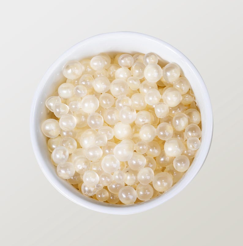 Tea Land Boba Water Chestnut Popping Boba 1.98lb / 0.9kg, Asian Popular ...