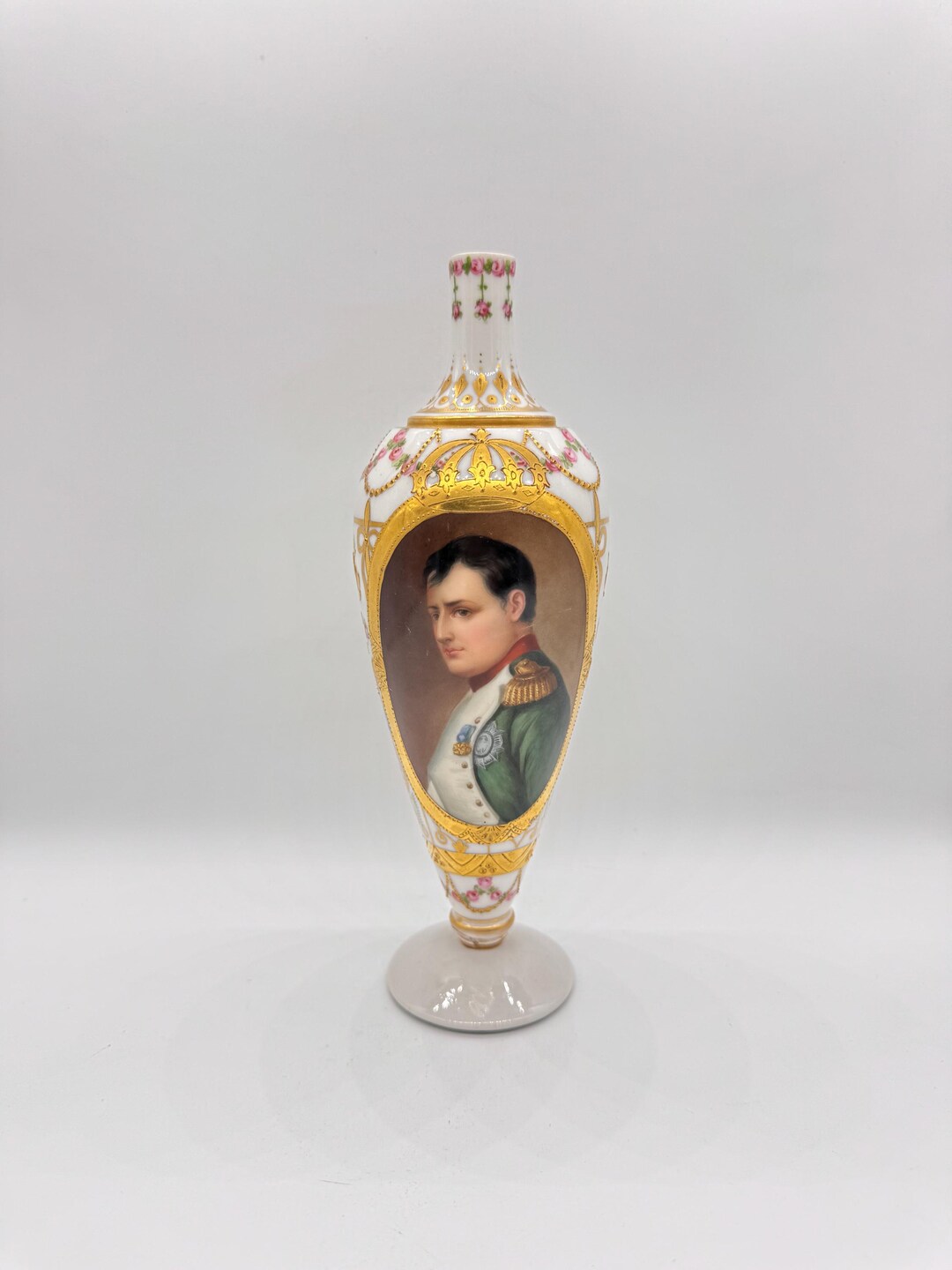 Antique Napoleon Porcelain Vase, 19th C Empire Style, Hand-painted - Etsy