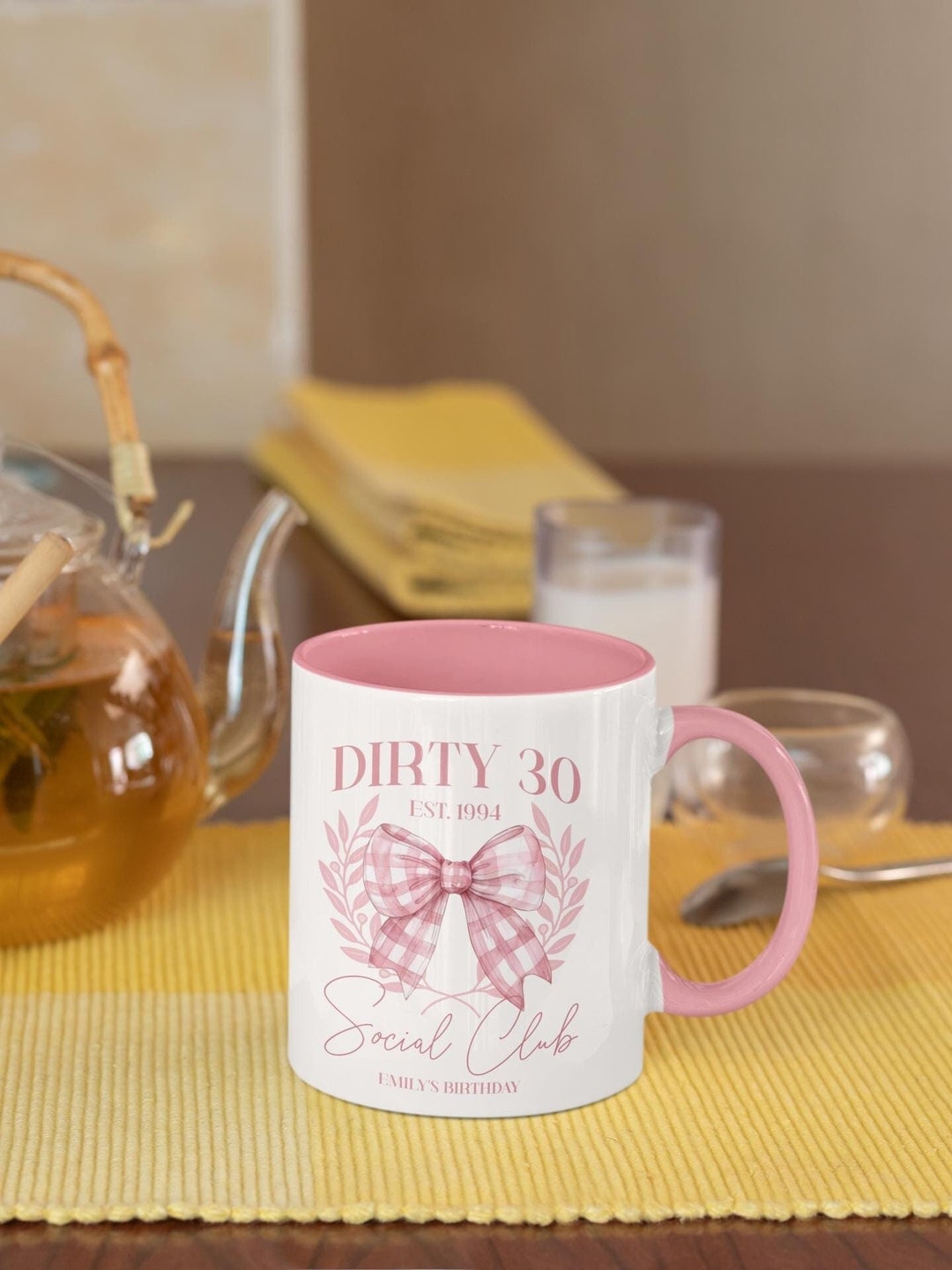 Personalized 30th Birthday Mug, Custom 30th Birthday Mug, Dirty 30 ...