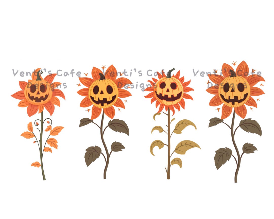 Spooky Flowers PNG Trendy Halloween Flower PNG Sticker Spooky Halloween ...