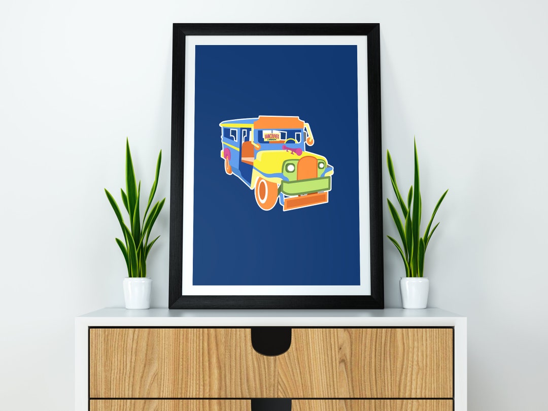 Philippine Jeepney Wall Art, Filipino Poster Home Decor, Unique ...