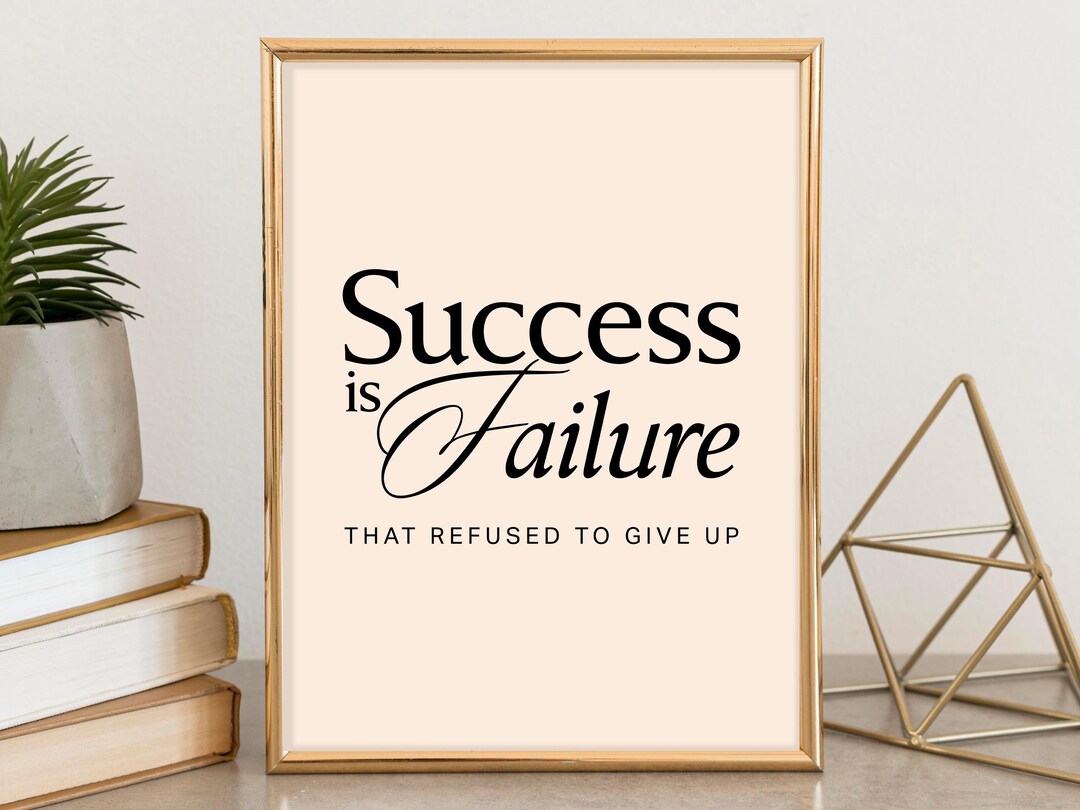 Success Motivational Poster, Inspirational Wall Art Print, Motivational ...