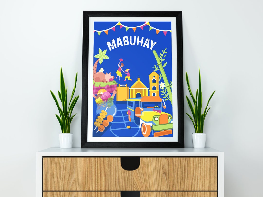 Philippine Culture Wall Art Print, Filipino Art Gift, Modern Filipino ...