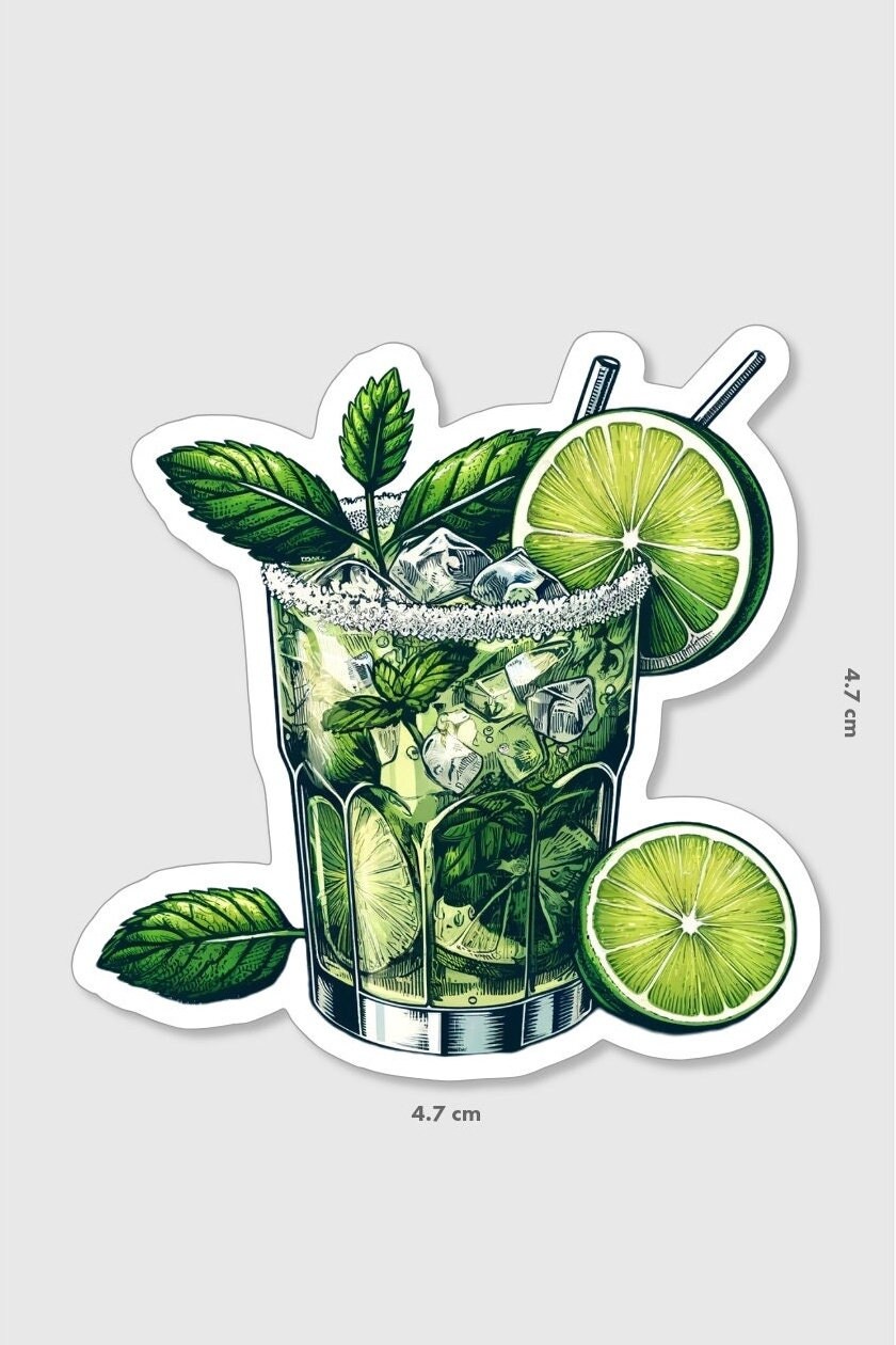 Classic Mojito Sticker - Beverages Collection (kindle, Laptop ...