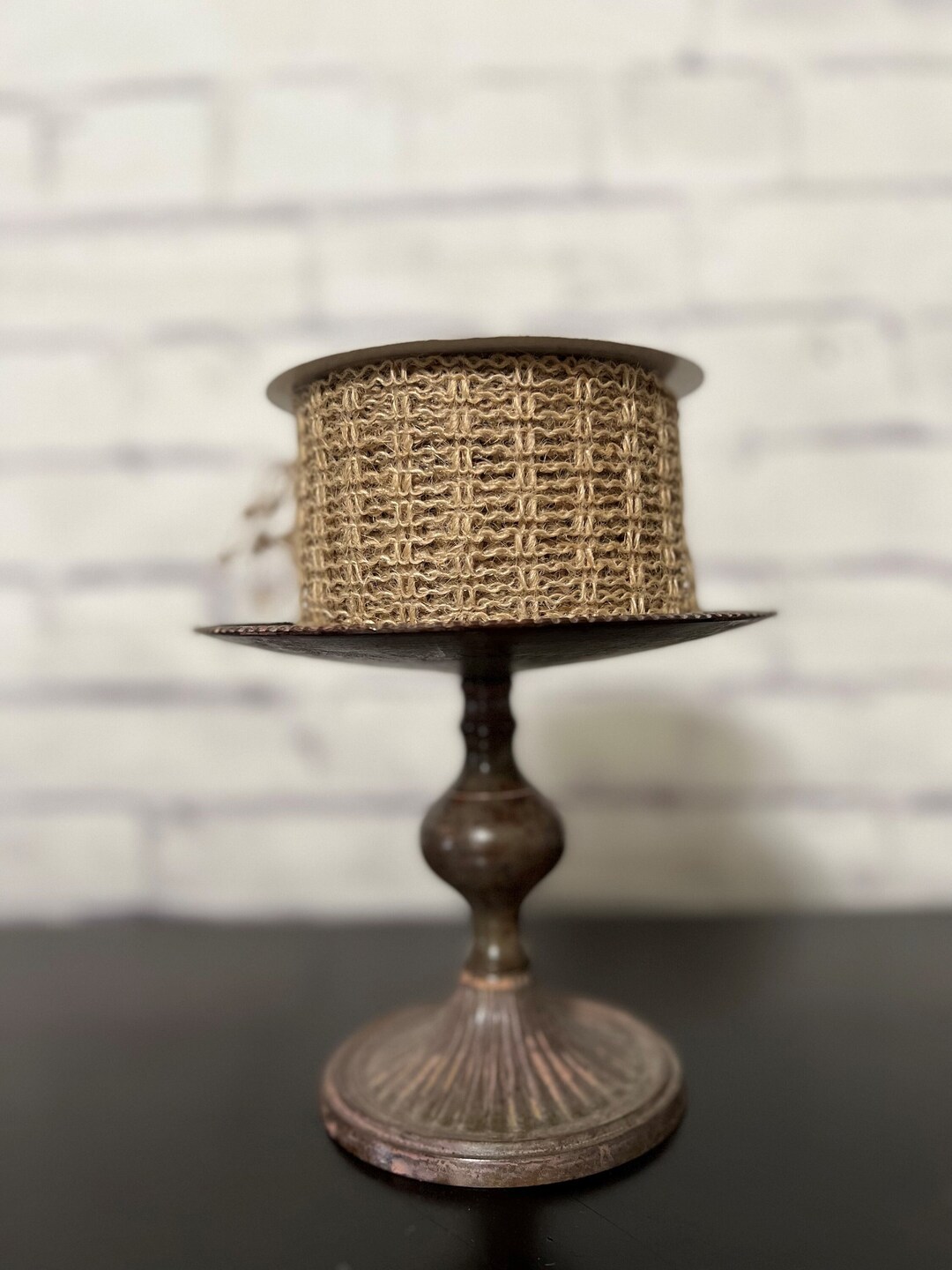 Jute Expandable Ribbon, Natural Ribbon, 2.5" Inch Wired Edge Ribbon, 10 ...