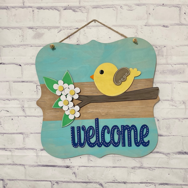 Bird Door Hanger - Etsy