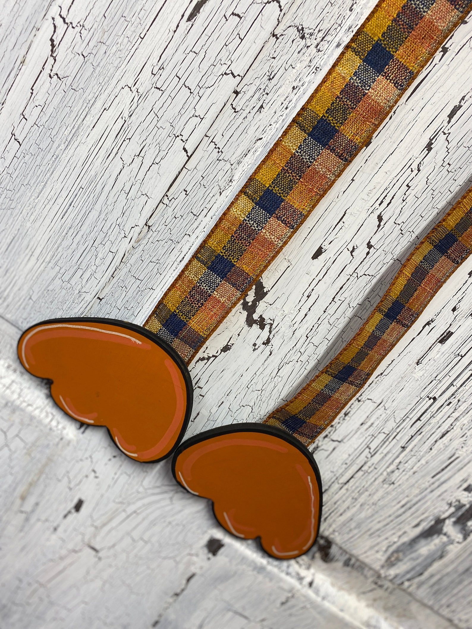 Crow Scarecrow Door Hanger Ribbon Legs, Fall Harvest Decor, Sunflower ...