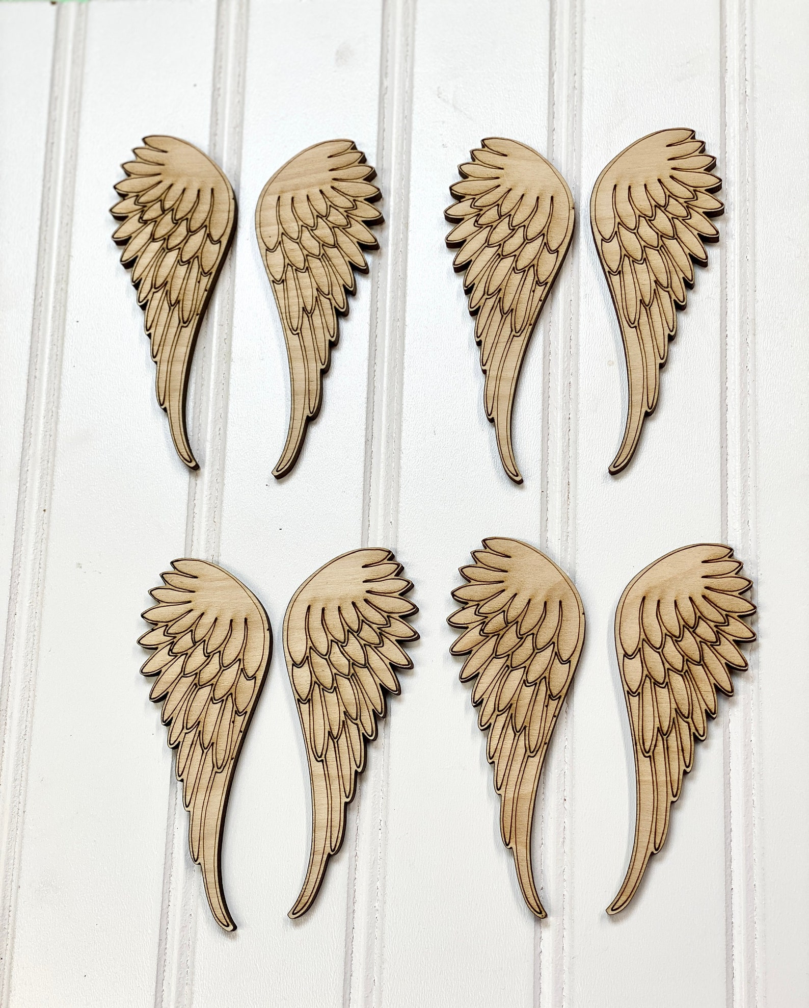 Angel Wings Blank, Set of Angel Wings, Wooden Blank for Paint Party ...