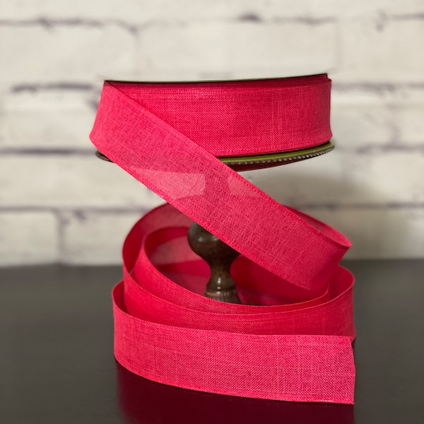 Neon Pink Ribbon - Etsy