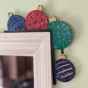 Christmas Door Topper, Christmas Lights Wooden Decor, Wooden Holiday ...