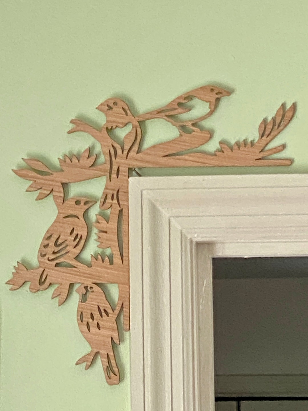 Bird Themed Door Corner Accent, Flamino Blank Door Corner Hanger ...