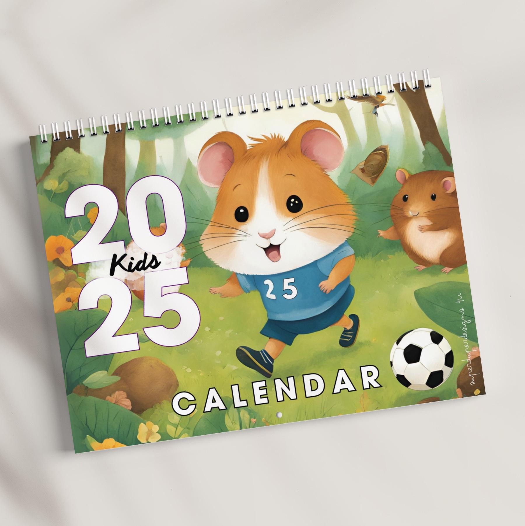 Hamster Wall Calendar 2025, Hamster Calendar, Hamster Gift, Hamster Art ...