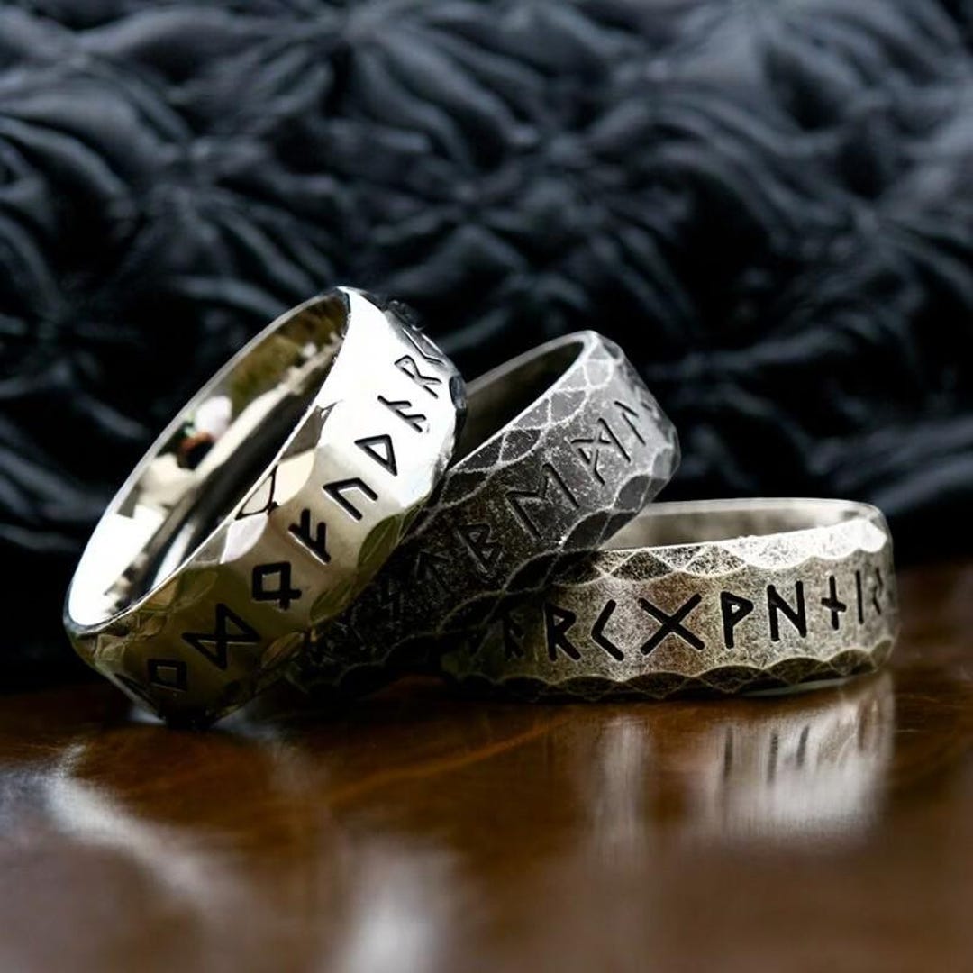 Handmade Nordic Viking Ring | Celtic Runic Ring | Vintage Viking ...