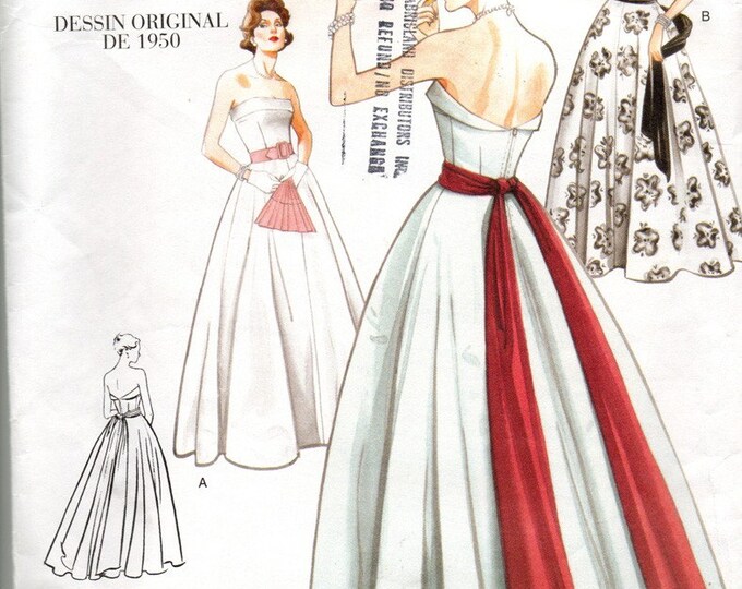 Vogue 2239, Vintage Model Original 1950 Design, Misses' Evening Dress ...