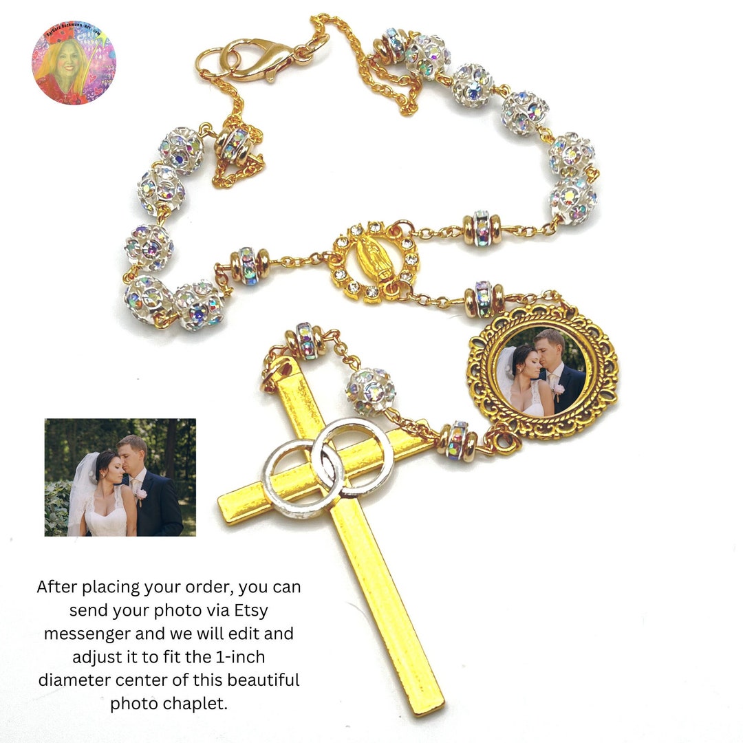 Customized Photo Car Chaplet Wedding Chaplet Gold Chaplet - Etsy