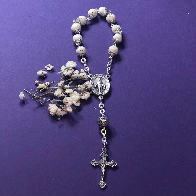 Chaplet Made Using Your Dried Flower Petals. Funeral Flowers - Etsy