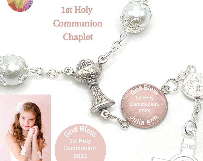 First Communion Girls Rosary, Boy Communion Gift, First Holy Communion ...