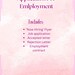 Editable Pink Job Application, Employee Application Form, Includes Now ...
