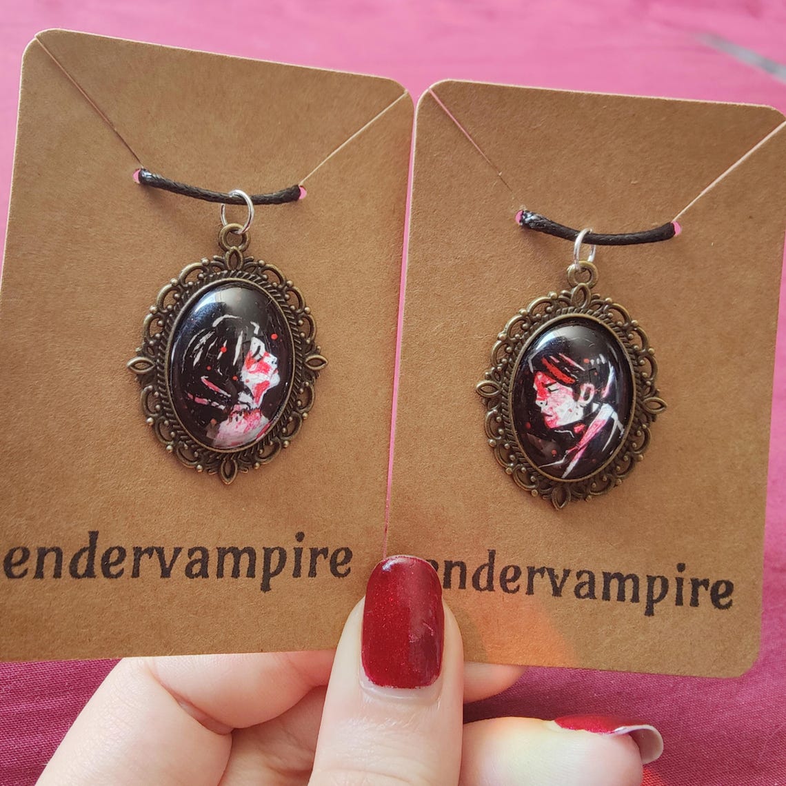 Demolition Lovers Hand-painted Matching Necklace Pair Couples ...