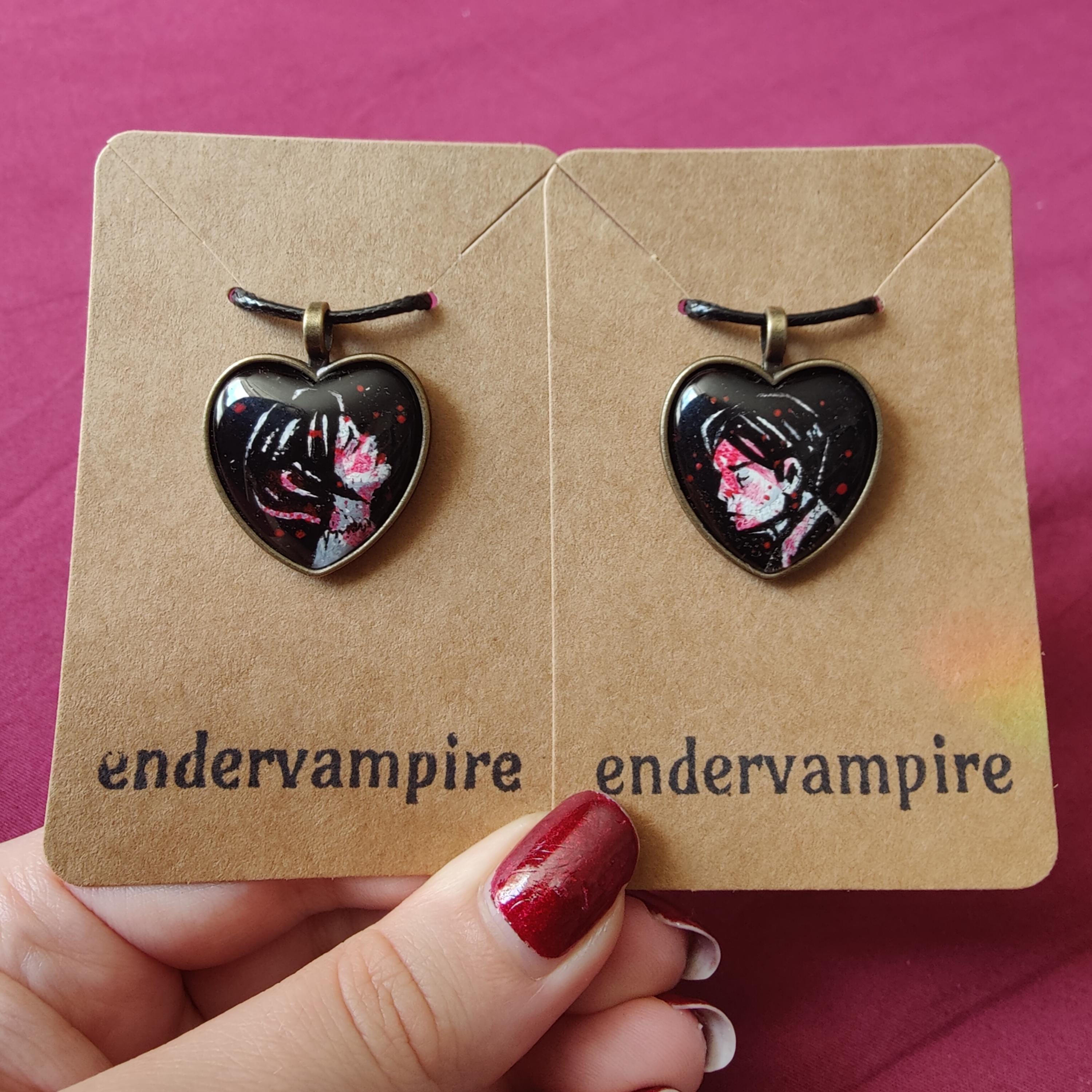 Demolition Lovers Hand-painted Matching Necklace Pair Couples ...