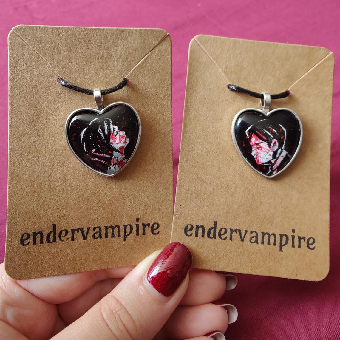 Demolition Lovers Hand-painted Matching Necklace Pair Couples ...