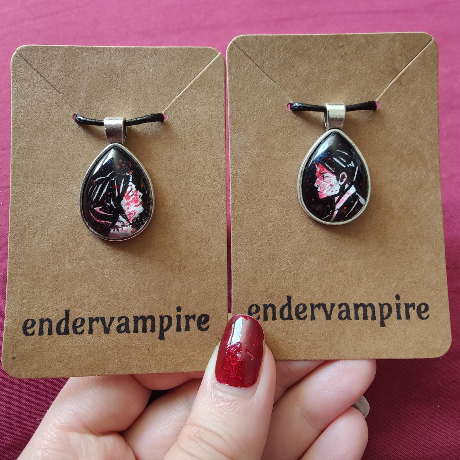 Demolition Lovers Hand-painted Matching Necklace Pair Couples ...