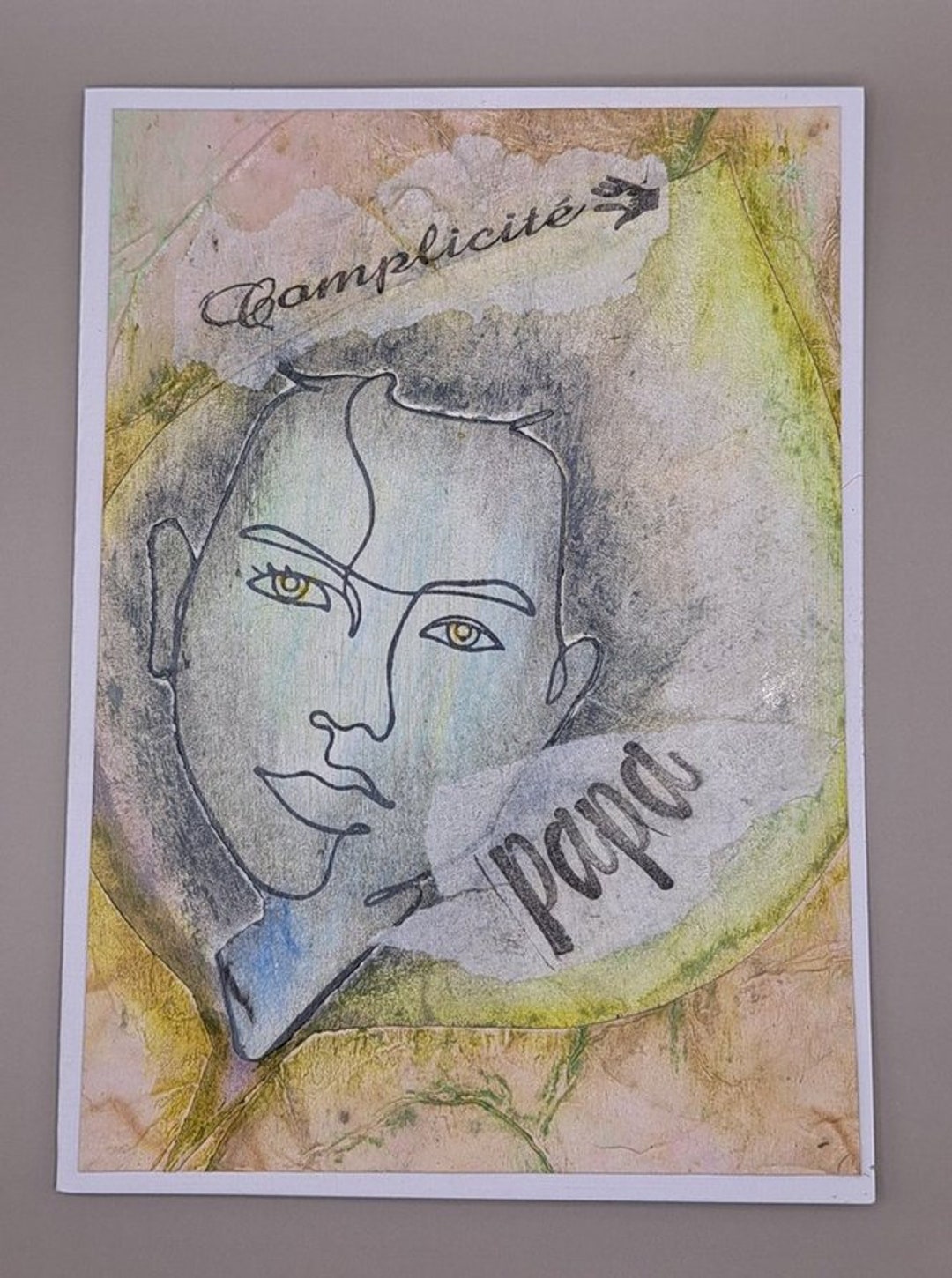 Handmade, Unique, Signed, Pastel Tones, Birthday Card - Etsy