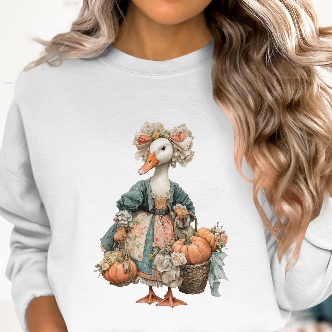 Clipart PNG Silly Goose, conception de chemise d'automne ...