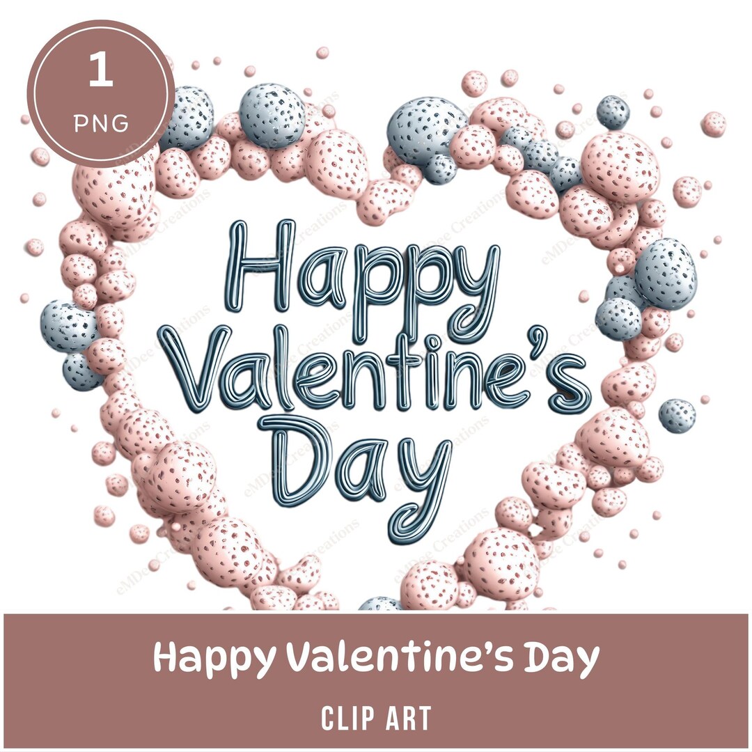 Happy Valentines Day Clipart, 1 PNG, Romantic Love Heart Graphics for ...