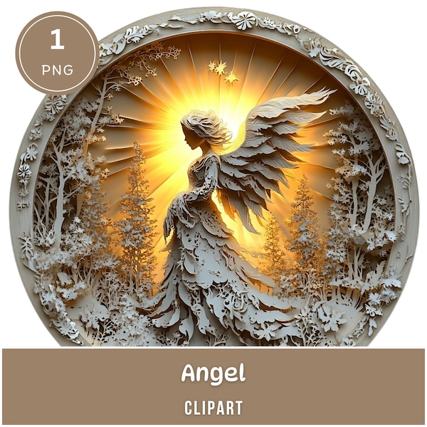 Angel Round Ornaments - Etsy