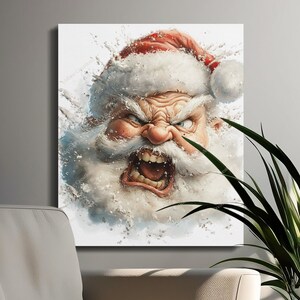 Angry Santa Clipart: 6 PNG Christmas Graphics (digital Download) - Etsy