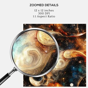 Cosmic Digital Paper Bundle, Seamless Pattern, 17 PNG, Mystic Galaxy ...