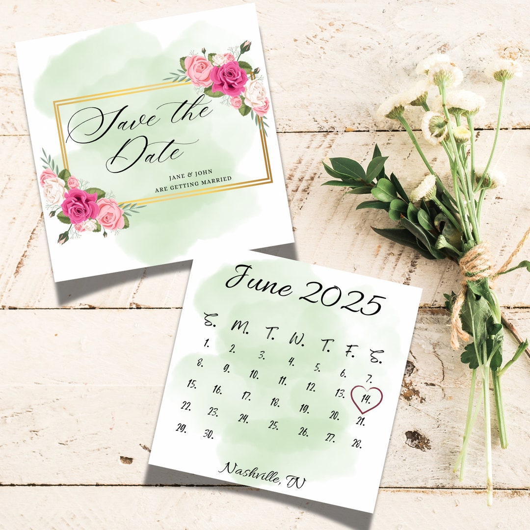 Summer Save the Date June - Etsy