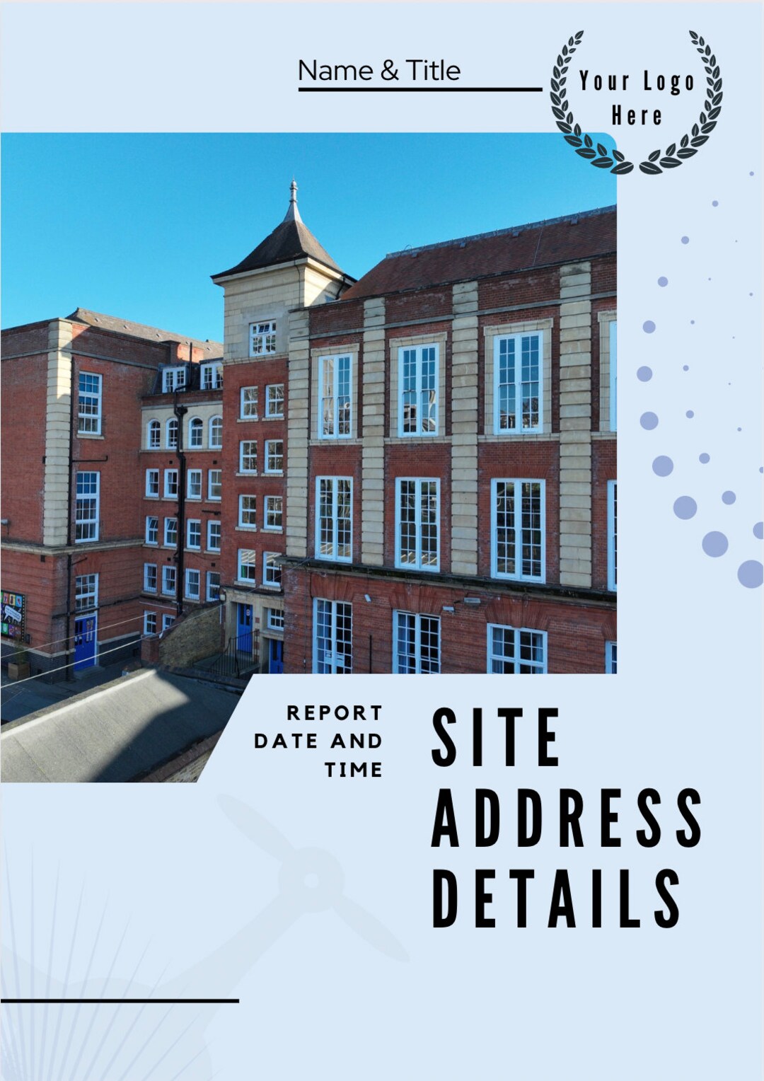 Drone Inspection Report Template: Mini2, Mini3, Mini4 for Roof Surveys ...