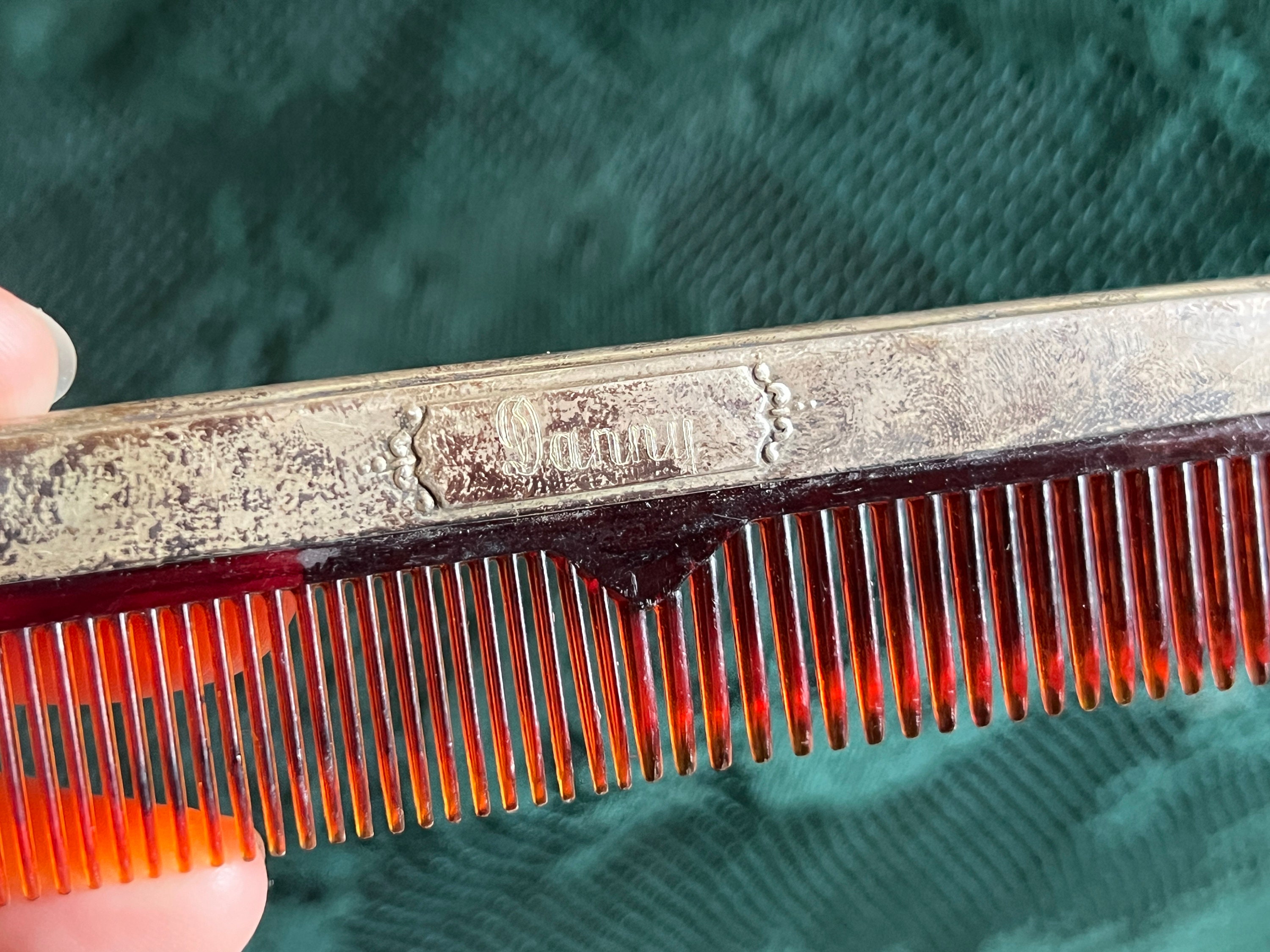Sterling Silver Antique Comb With the Name danny and Toothbrush 35.3g ...
