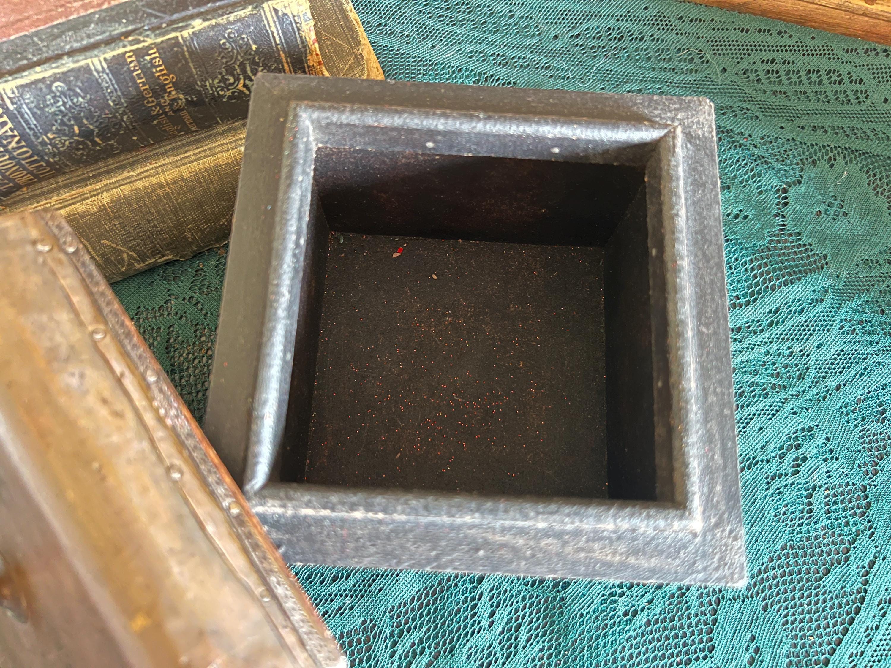 Vintage Wooden Storage Tobacco Box Container With Lid - Etsy