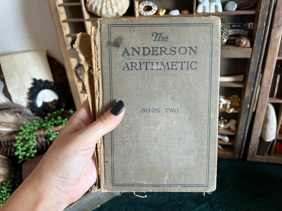 1921 the Anderson Arithmetic Book Two Texas Edition Vintage Hardcover ...
