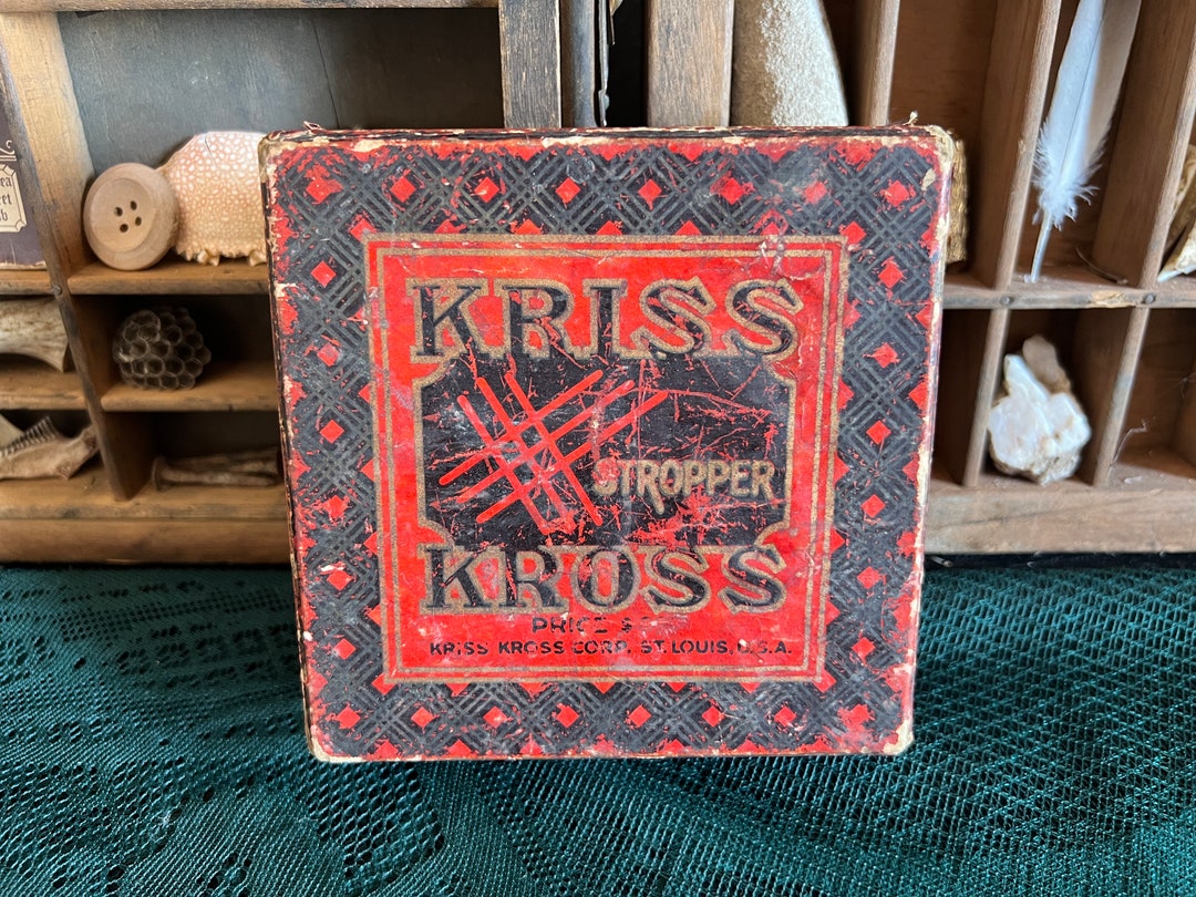 1920s Antique Kriss Kross Stropper Razor Blade Sharpener - Works Great ...