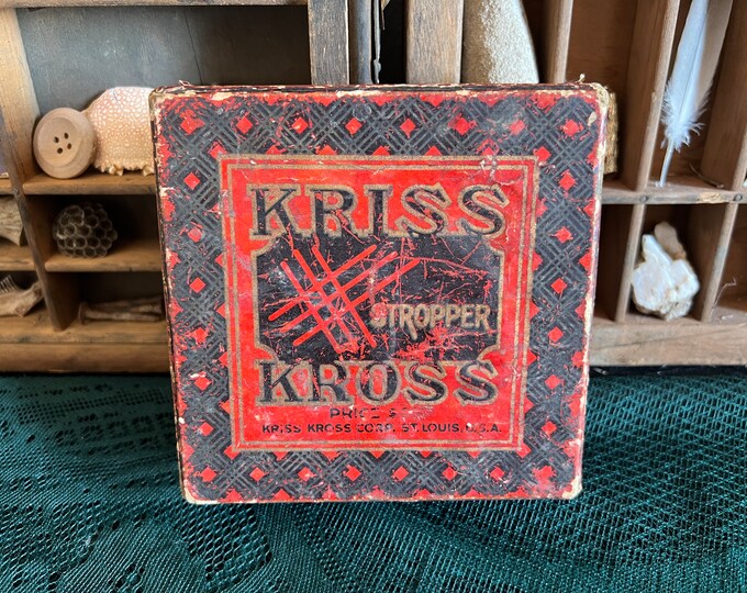 1920s Antique Kriss Kross Stropper Razor Blade Sharpener - Works Great ...