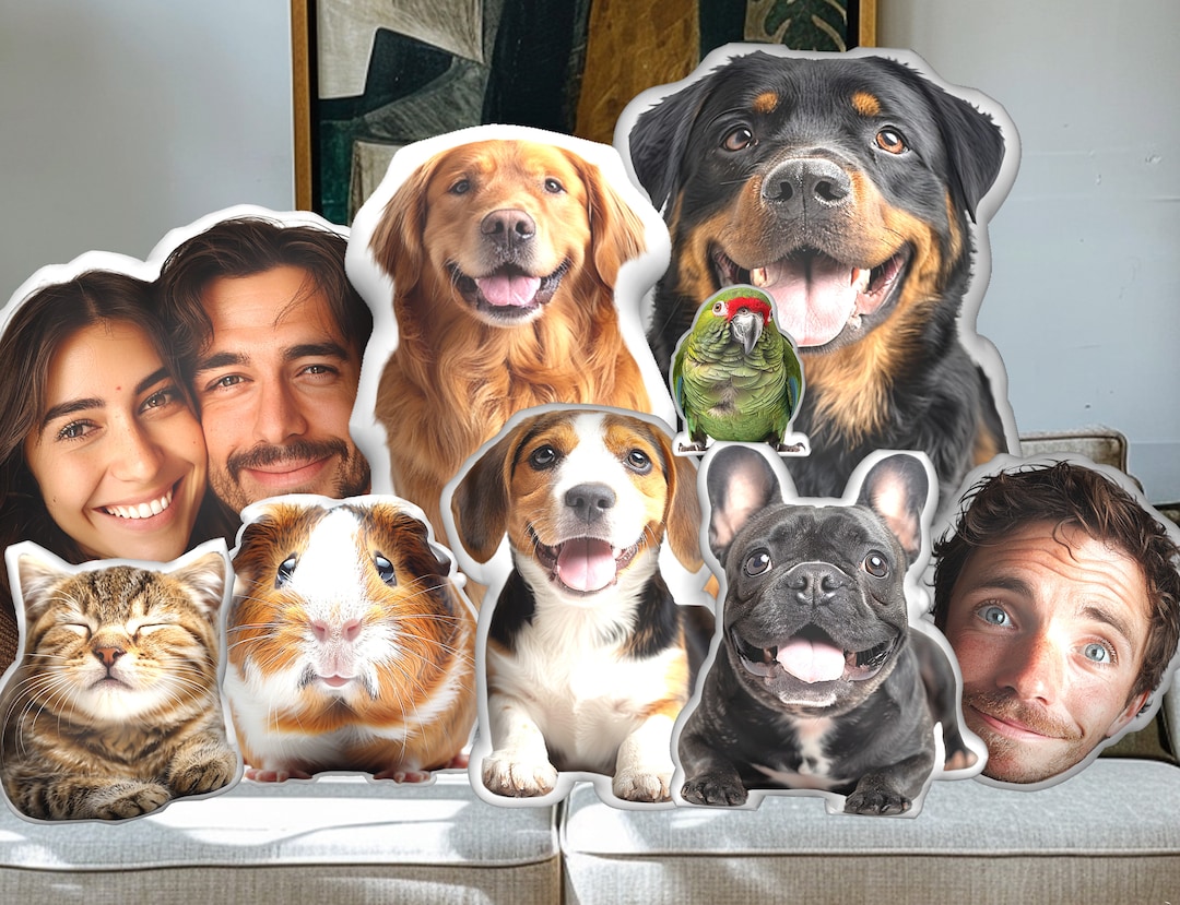 Personalized Shaped Pillow, Custom Pet Pillow, Pet 3D Pillow, Dog ...