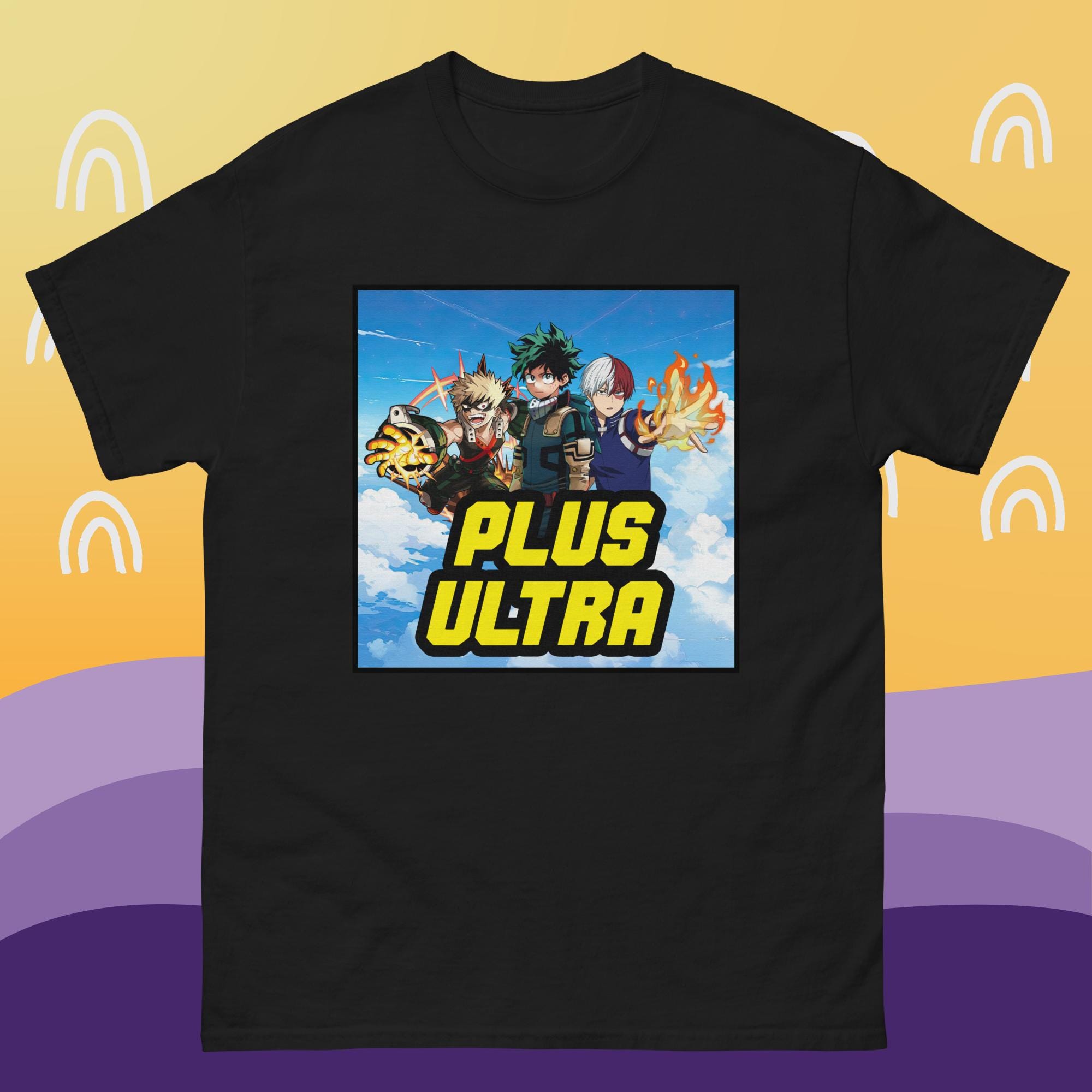 My Hero Academia 'plus Ultra' T-shirt - Etsy